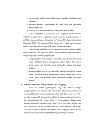 Metode Peta Pikiran (Mind Mapping) Dalam Pembelajaran Menulis Teks ...