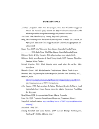 Metode Peta Pikiran (Mind Mapping) Dalam Pembelajaran Menulis Teks ...