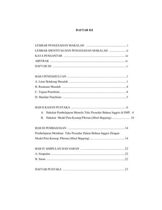 Metode Peta Pikiran (Mind Mapping) Dalam Pembelajaran Menulis Teks ...