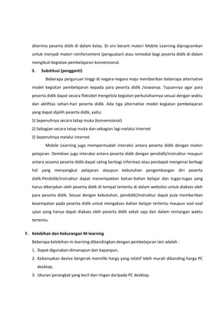 Makalah mobile-learning | PDF