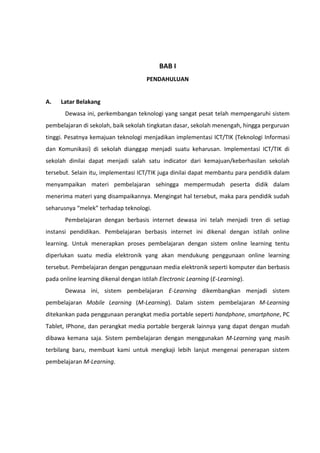Makalah mobile-learning | PDF