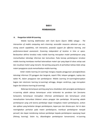 Makalah mobile-learning | PDF