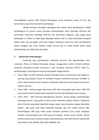 Makalah mobile-learning | PDF