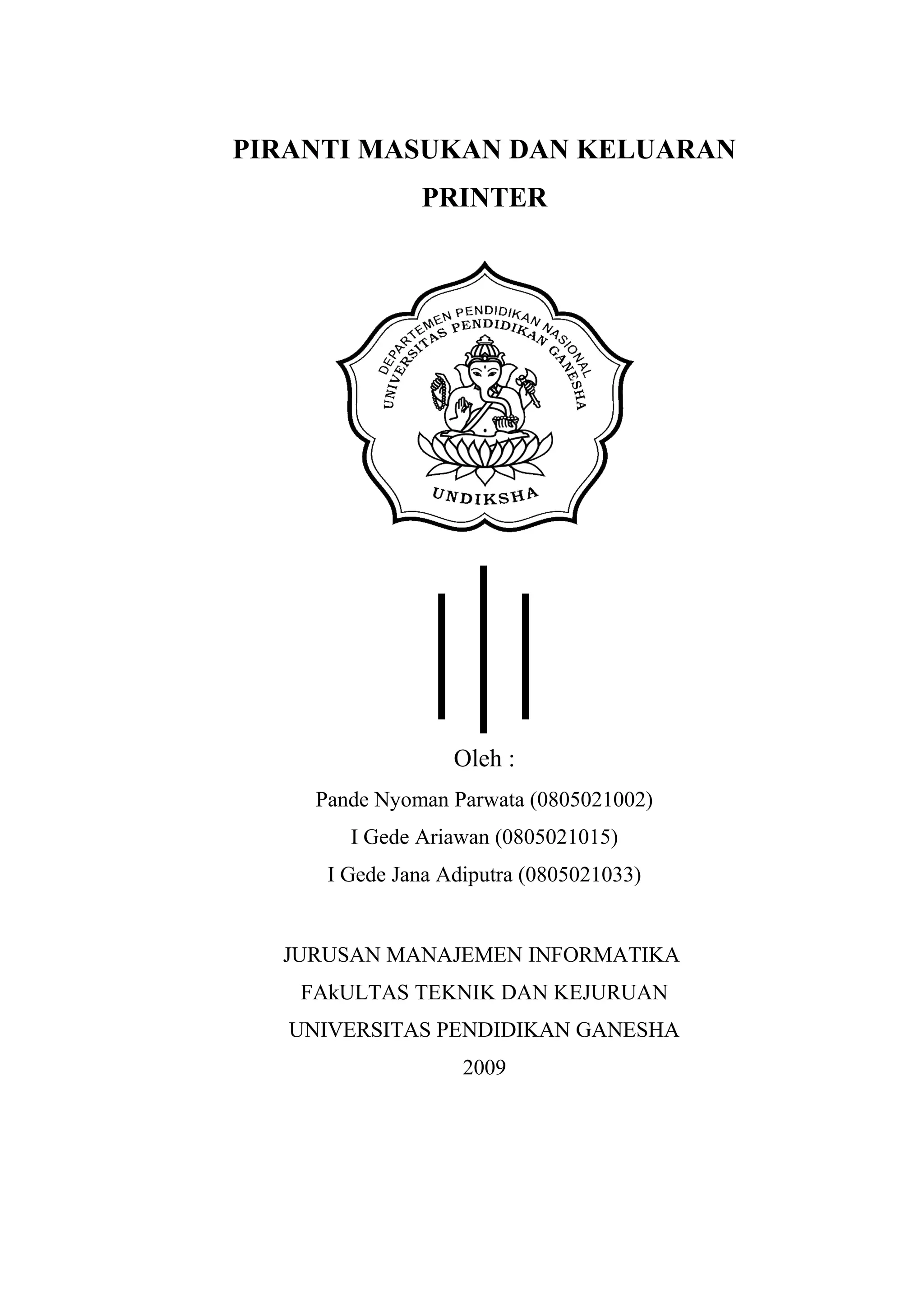 Makalah printer | DOC