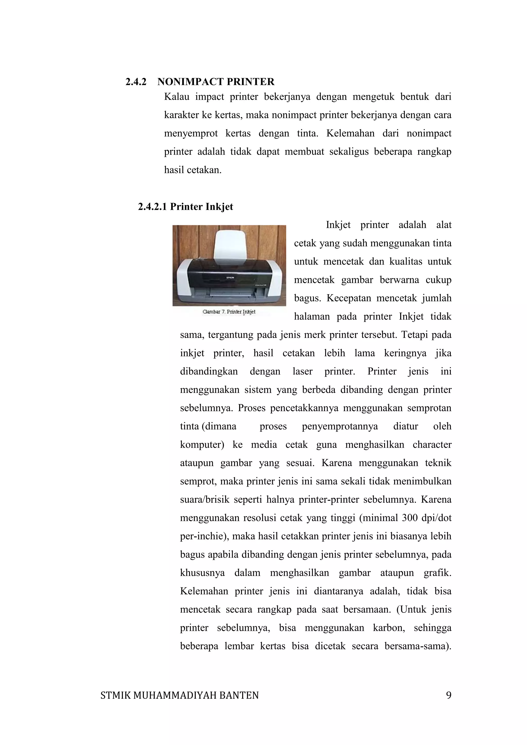 Makalah printer | PDF