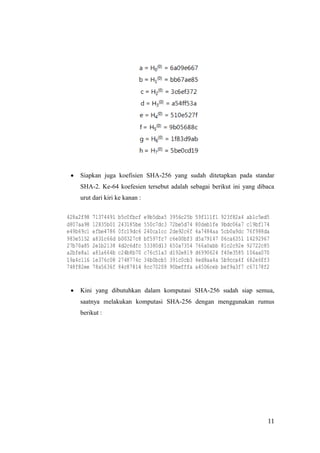 Fungsi Hash & Algoritma SHA-256 | PDF