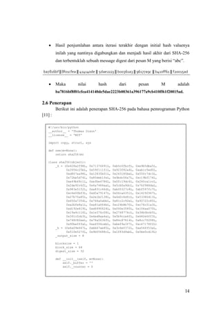 Fungsi Hash & Algoritma SHA-256 | PDF