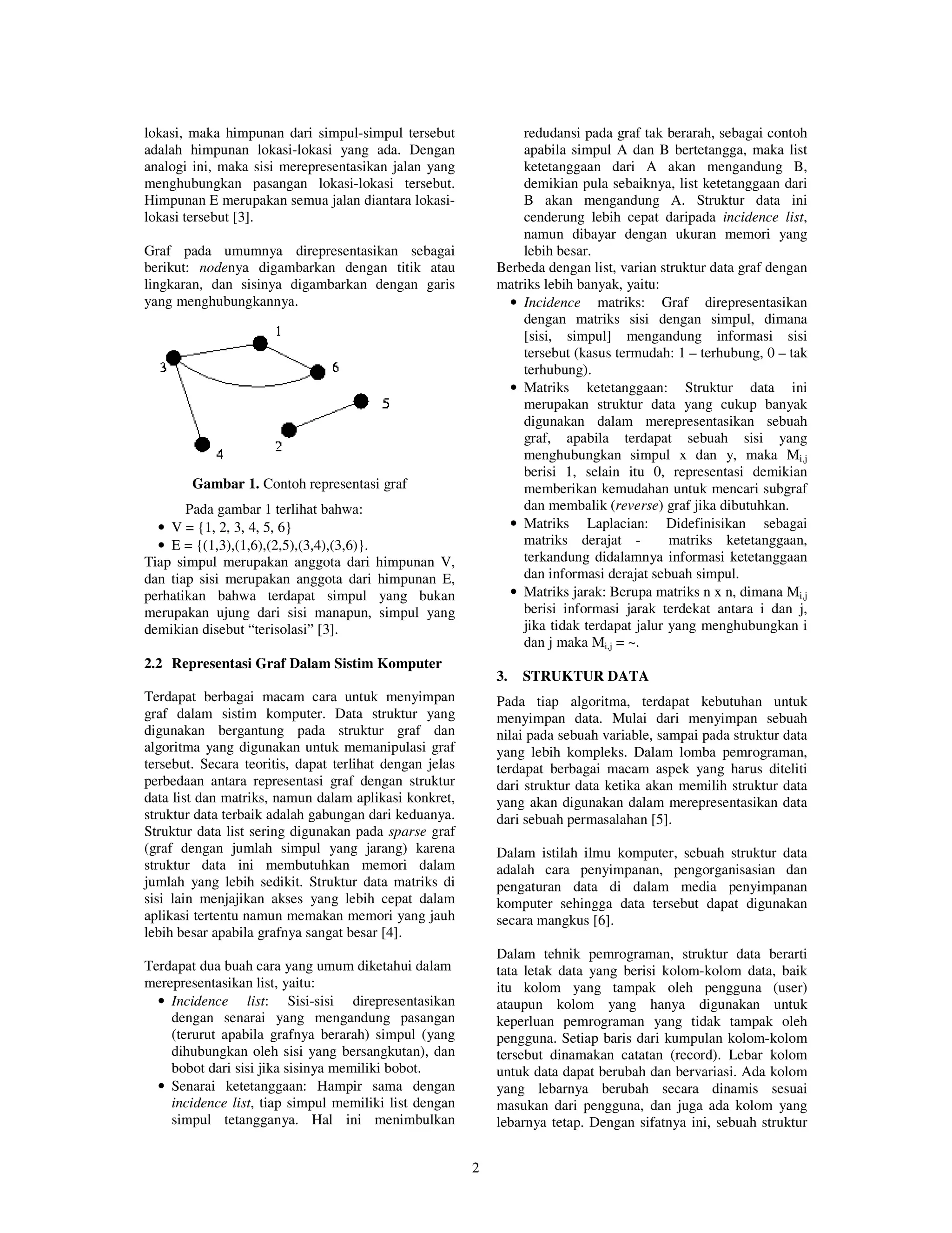 Penerapan Graf untuk Struktur Data Himpunan Saling Lepas | PDF