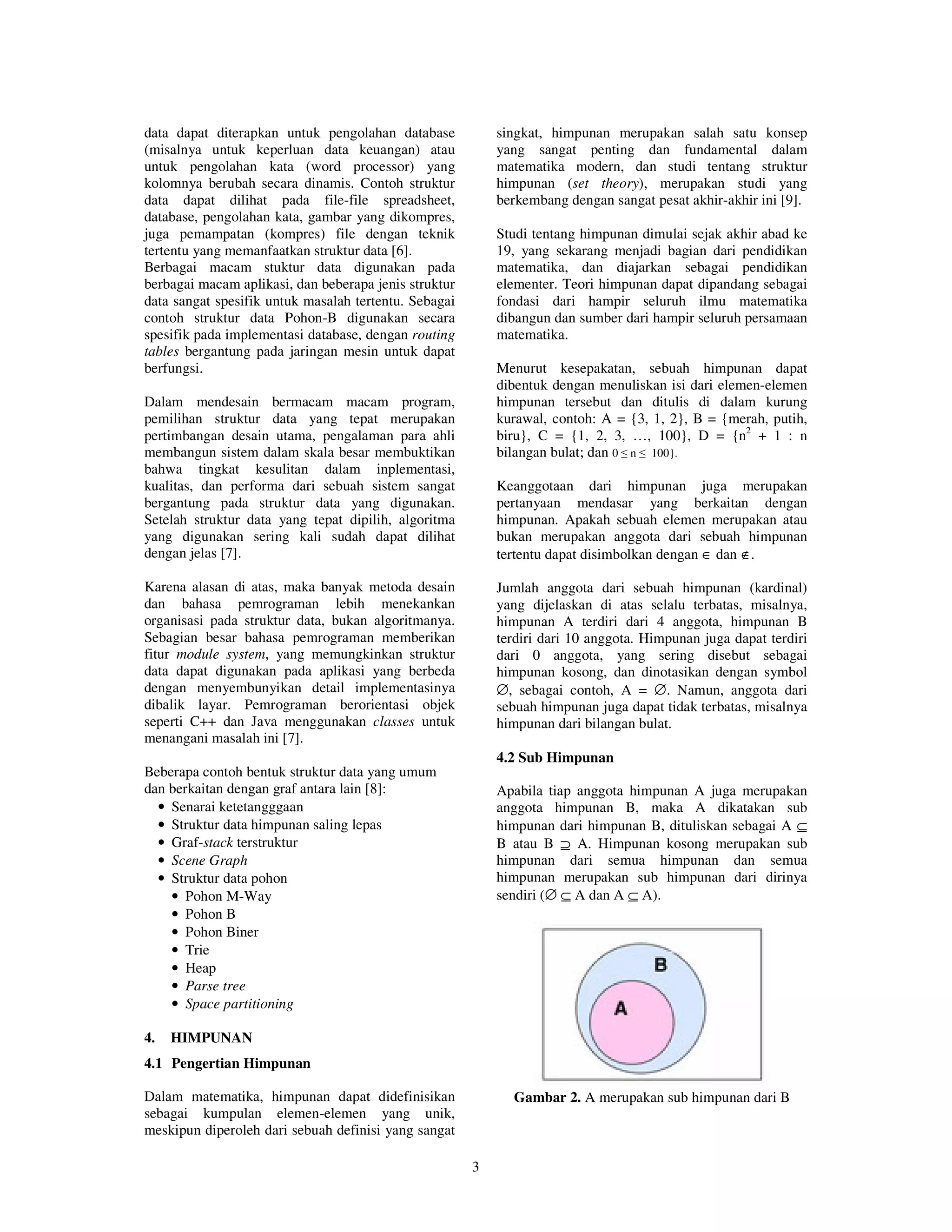 Penerapan Graf untuk Struktur Data Himpunan Saling Lepas | PDF