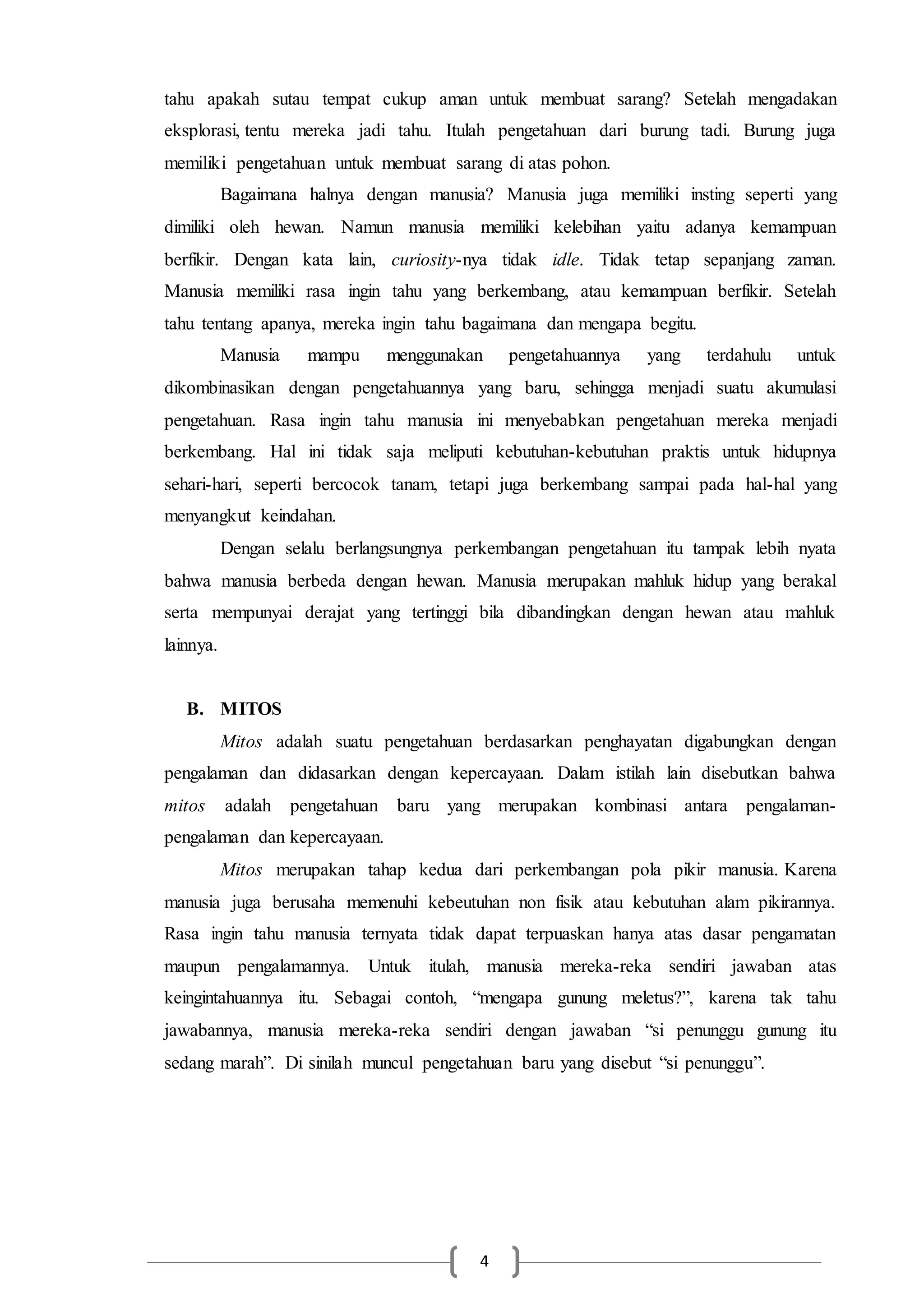 Perkembangan Pola Pikir Manusia (IAD dan ISBD) | DOCX