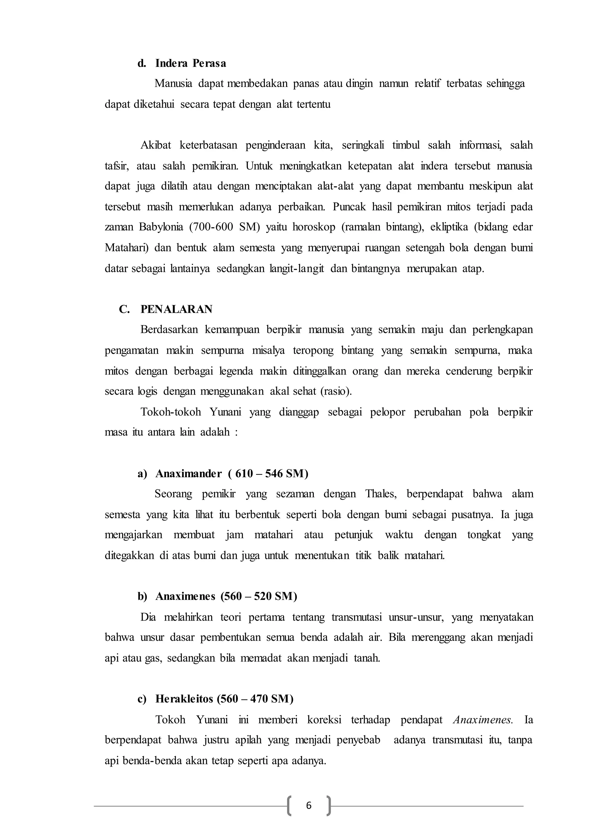 Perkembangan Pola Pikir Manusia (IAD dan ISBD) | DOCX