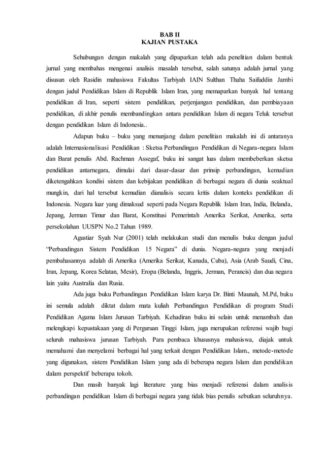 Perbandingan Pendidikan Islam di Indonesia dan Negara Iran | DOCX