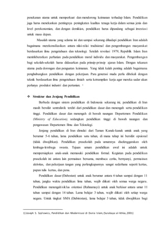 Perbandingan Pendidikan Islam di Indonesia dan Negara Iran | DOCX