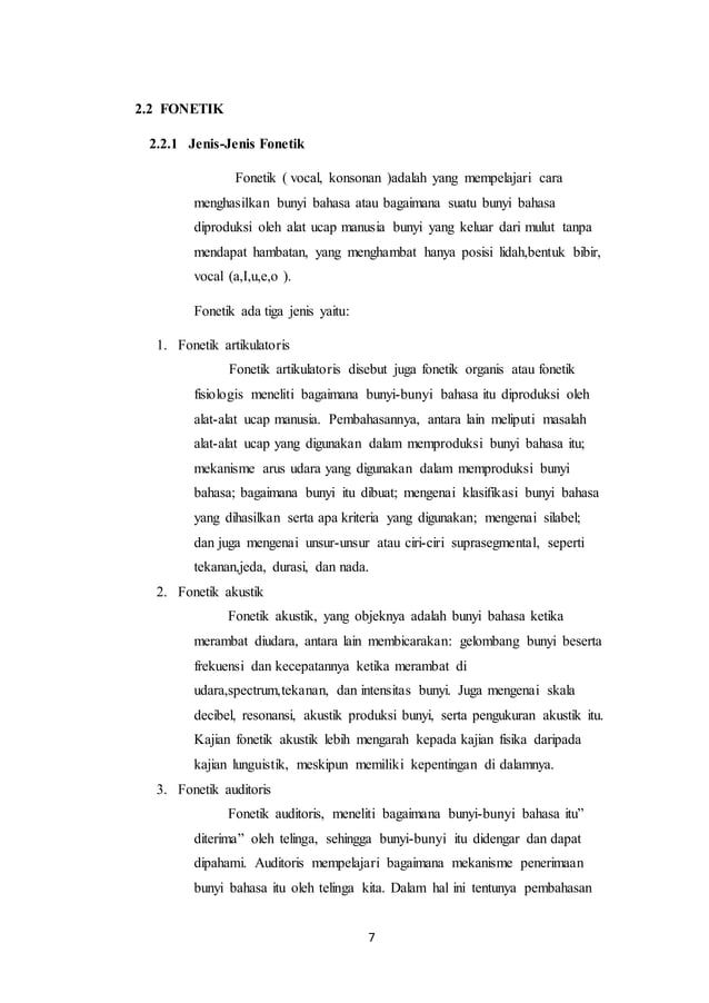 Makalah Fonologi Fonetik dan Fonemik | DOCX