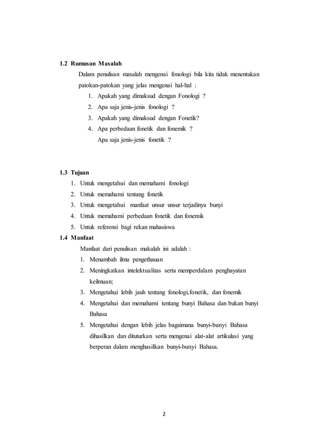 Makalah Fonologi Fonetik dan Fonemik | DOCX