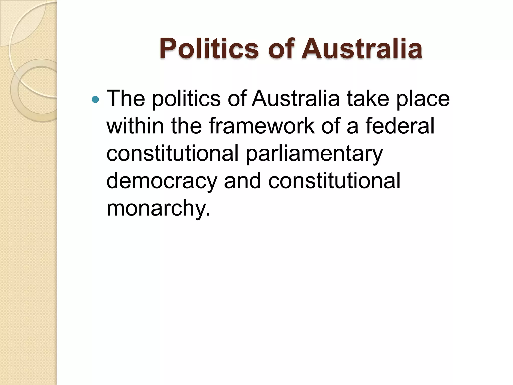 australian politics | PPTX