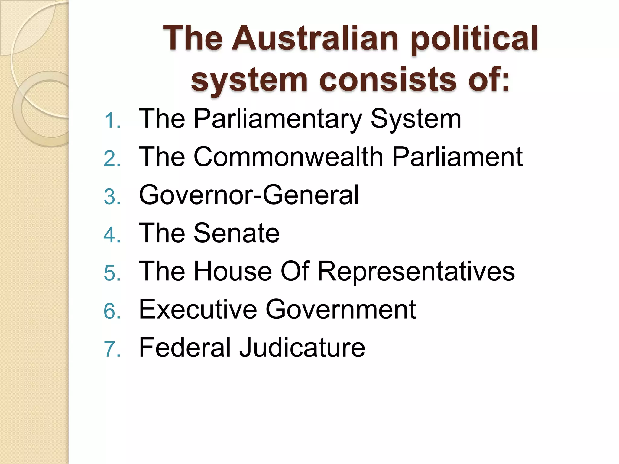 australian politics | PPTX
