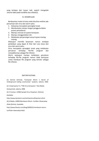 Virus atau Worm | PDF