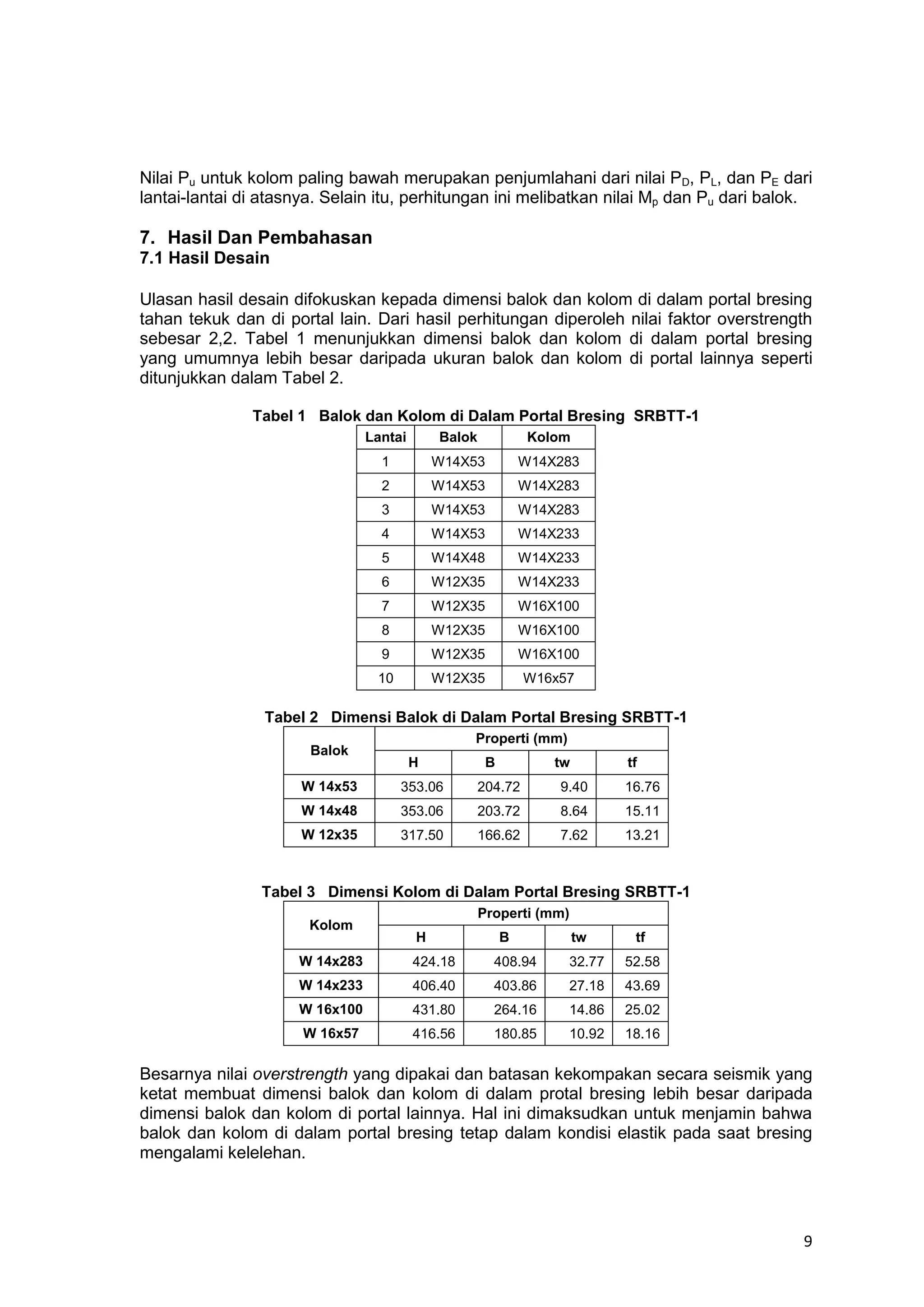 Makalah PERENCANAAN STRUKTUR RANGKA BAJA DENGAN BRESING TAHAN TEKUK | PDF