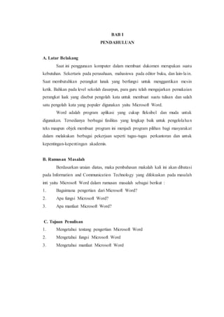 Makalah 2 microsoft | DOCX