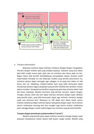 struktur dan fungsi membran | DOCX