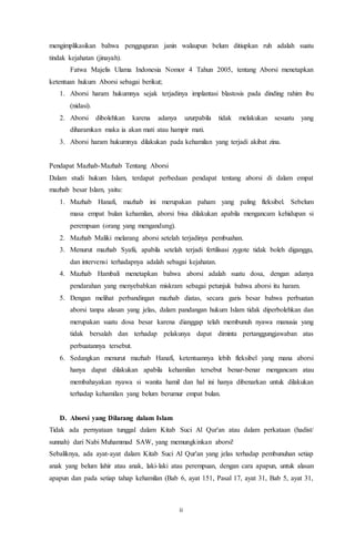 Makalah aborsi dalam pandangan islam maryani (2) | PDF