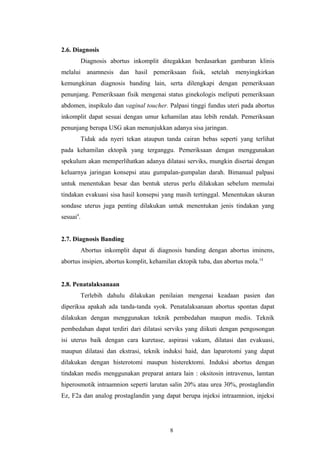 Makalah abortus inkomplit | DOC