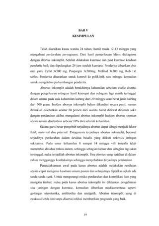 Makalah abortus inkomplit | DOC