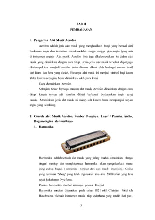 Makalah aerofon | DOCX