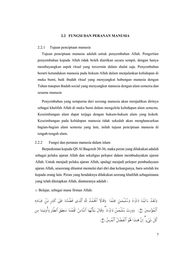 Fungsi, Tanggung Jawab, dan Martabat Manusia Pendidikan Agama Islam | PDF