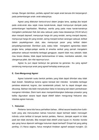 WORD Psikologi Sosial Agresi (Mercubuana 20120 | DOCX