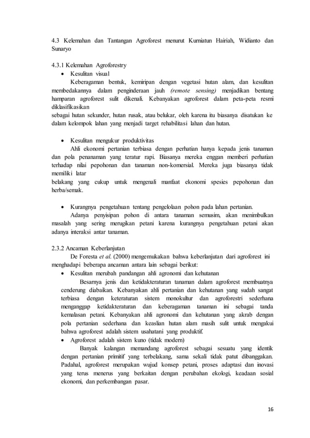 Makalah agroforestry | DOCX