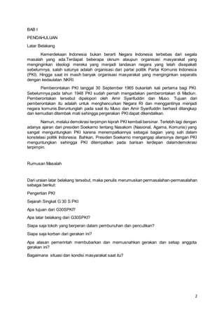 Makalah organisasi partai komunis indonesia | DOCX