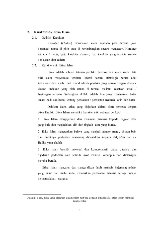 Makalah akhlak, moral dan etika | DOCX
