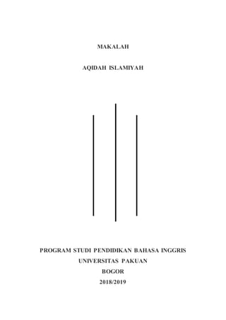 Makalah akidah islamiyah | DOCX