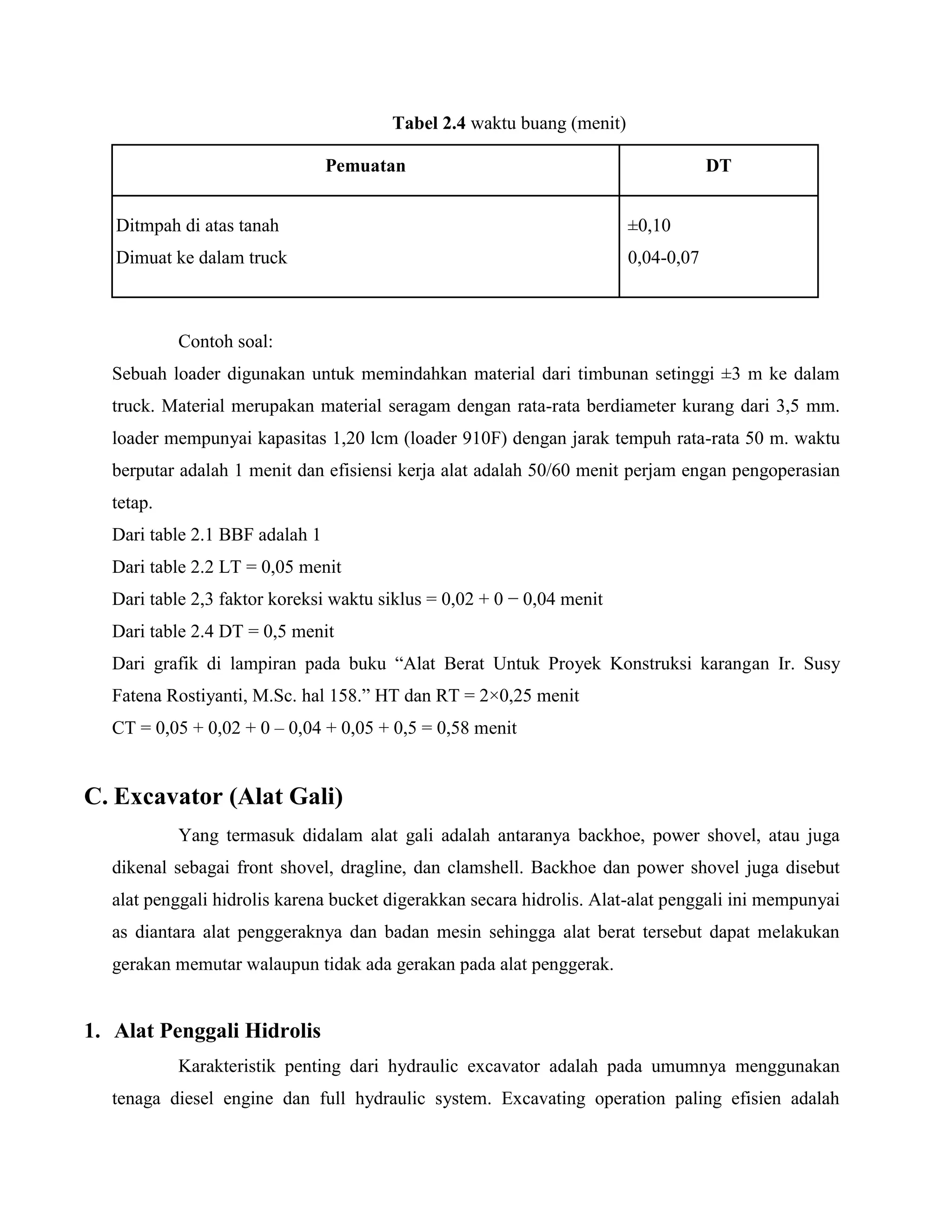 Makalah alat berat | DOCX