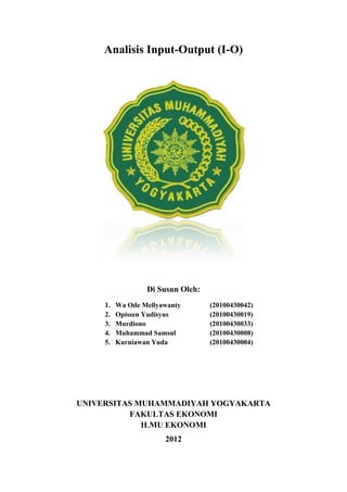 analisis input output | PDF