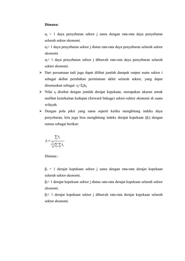 analisis input output | PDF
