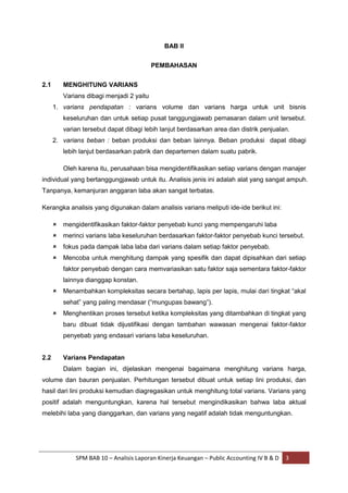 Makalah - Analisis Laporan Kinerja Keuangan - BAB10 | DOCX
