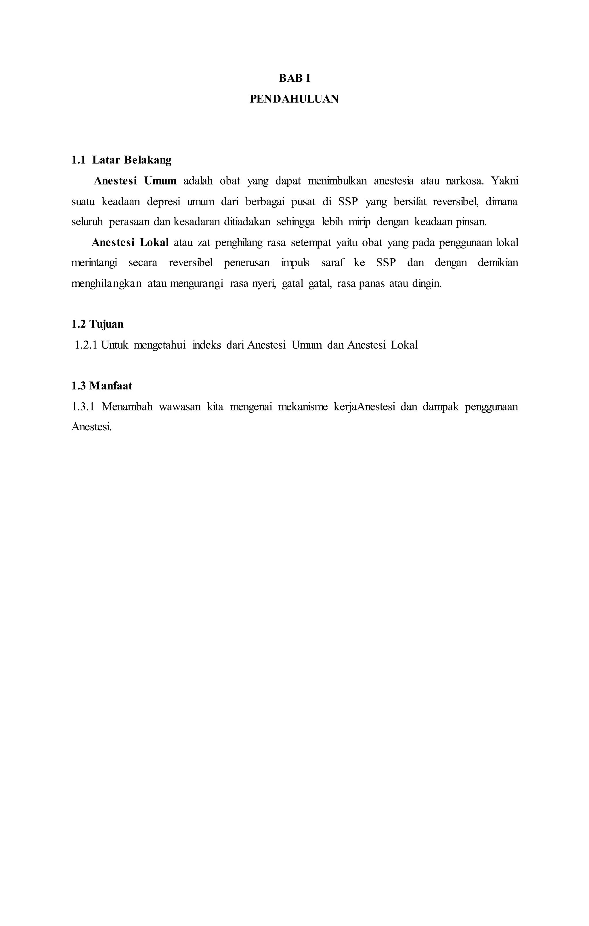 Makalah anestesi | DOCX