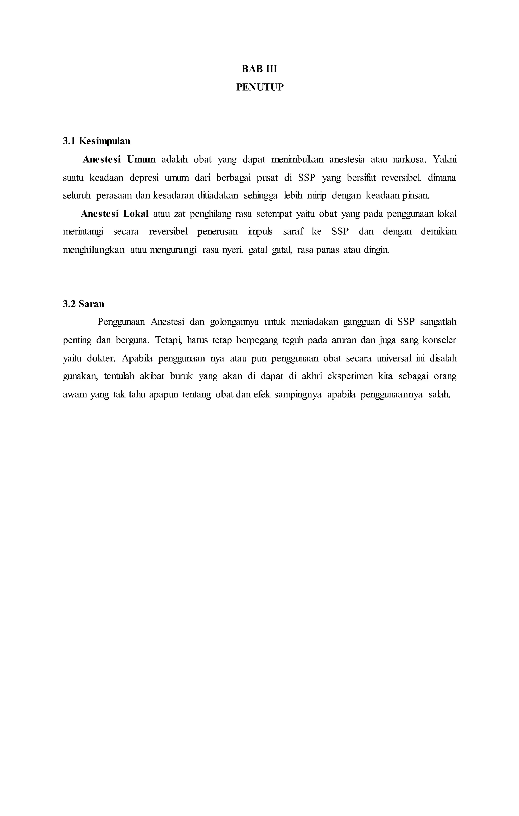 Makalah anestesi | DOCX