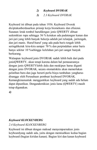 Makalah aplikasi komputer keyboard | DOCX