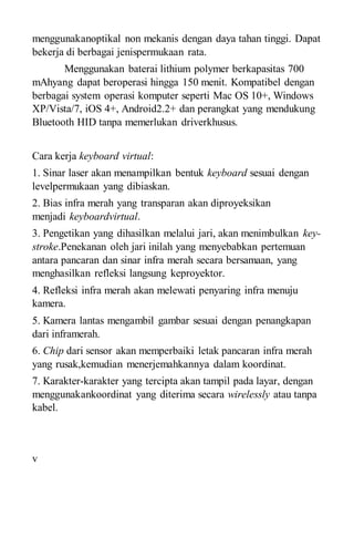 Makalah aplikasi komputer keyboard | DOCX