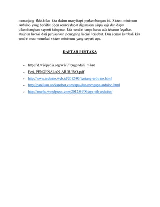 Makalah Arduino | DOCX