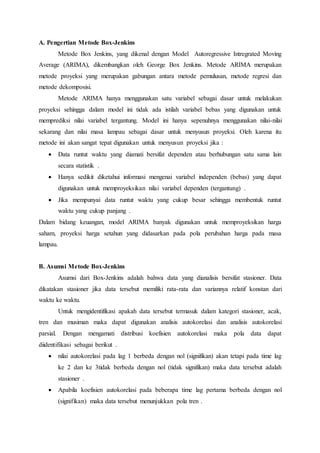 Makalah arima | DOCX