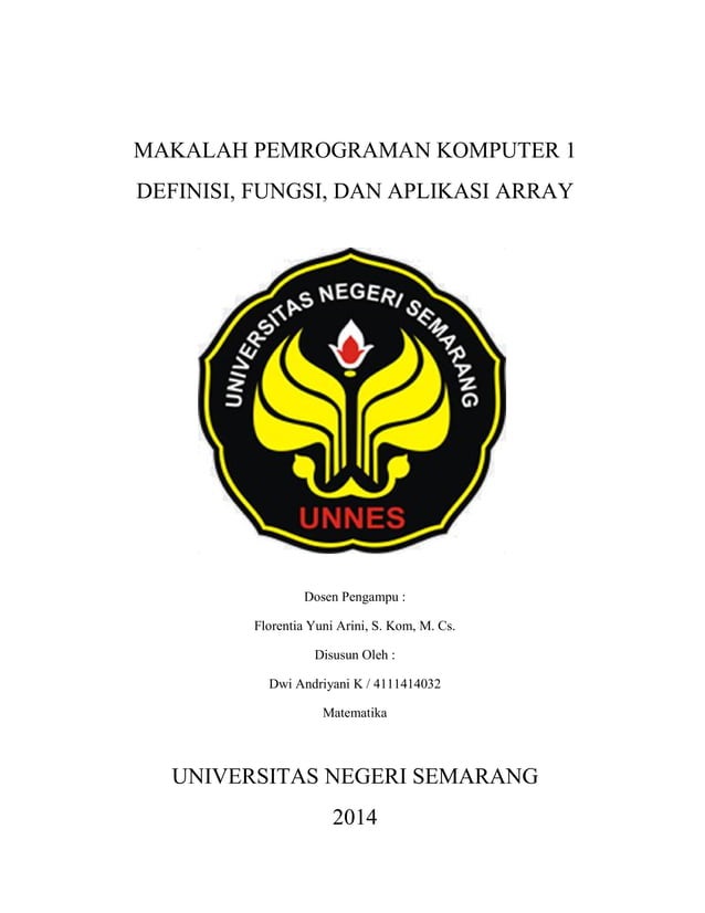 Makalah array | PDF