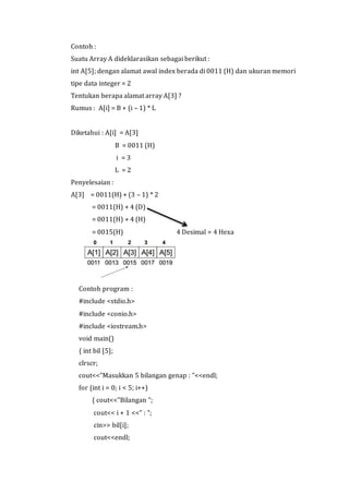 Array Dimention | DOCX