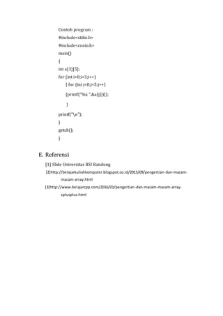 Array Dimention | DOCX