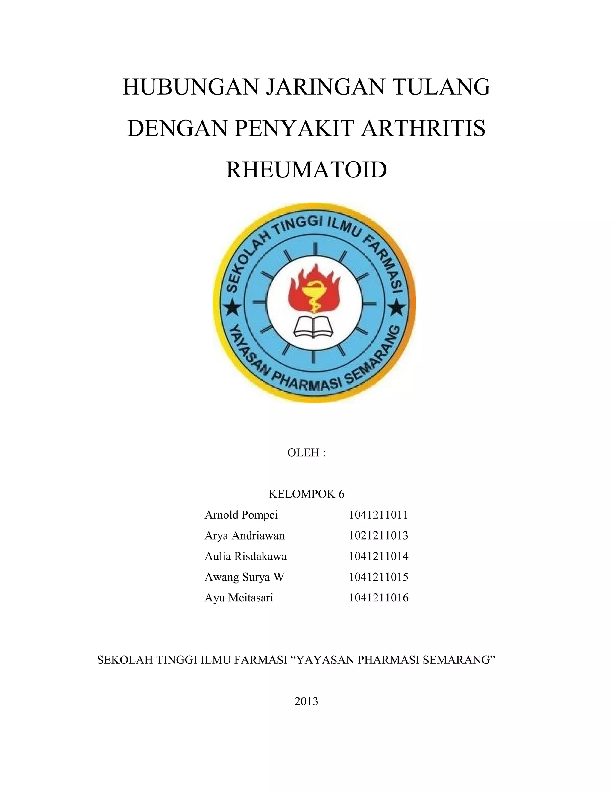 Makalah arthritis rheumatoid | DOC