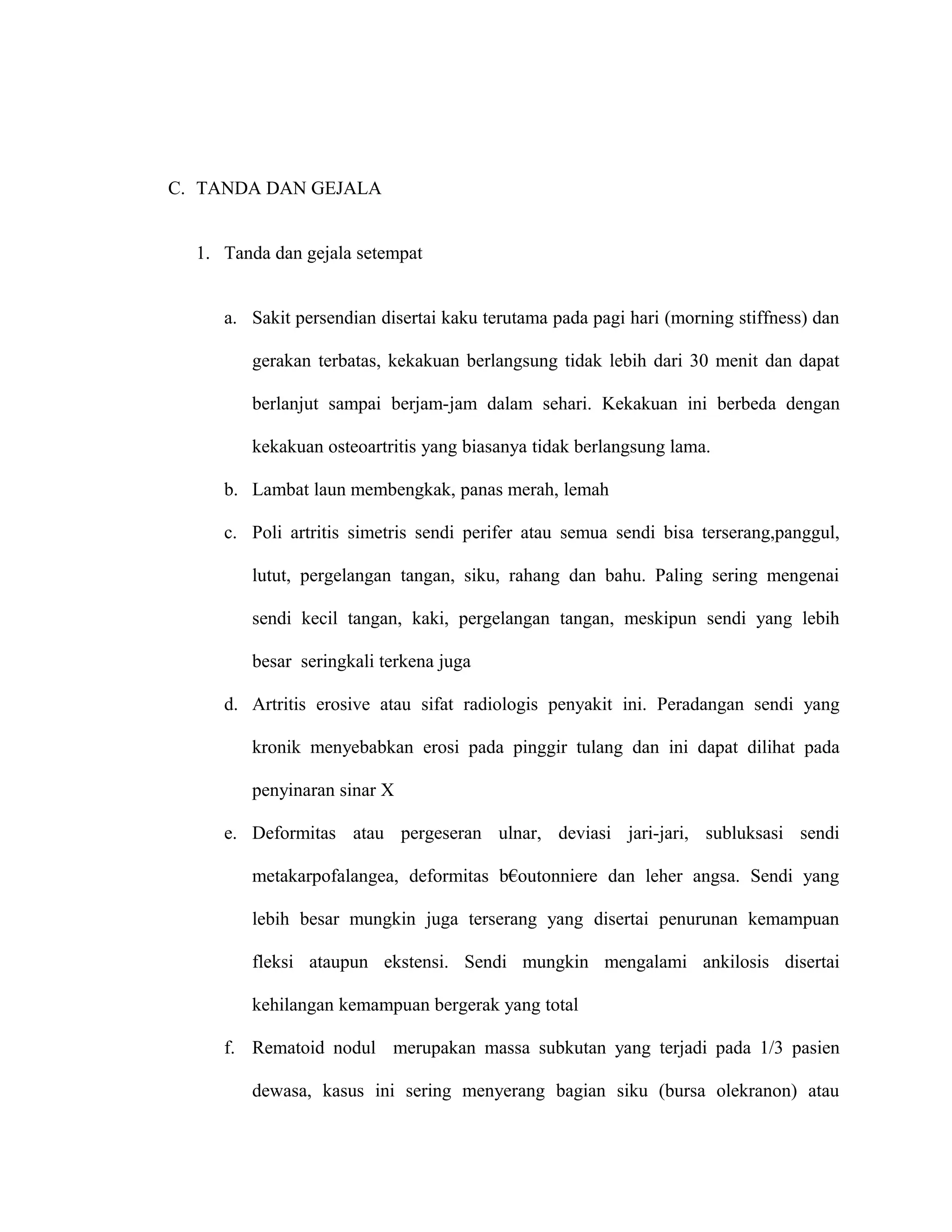 Makalah arthritis rheumatoid | DOC
